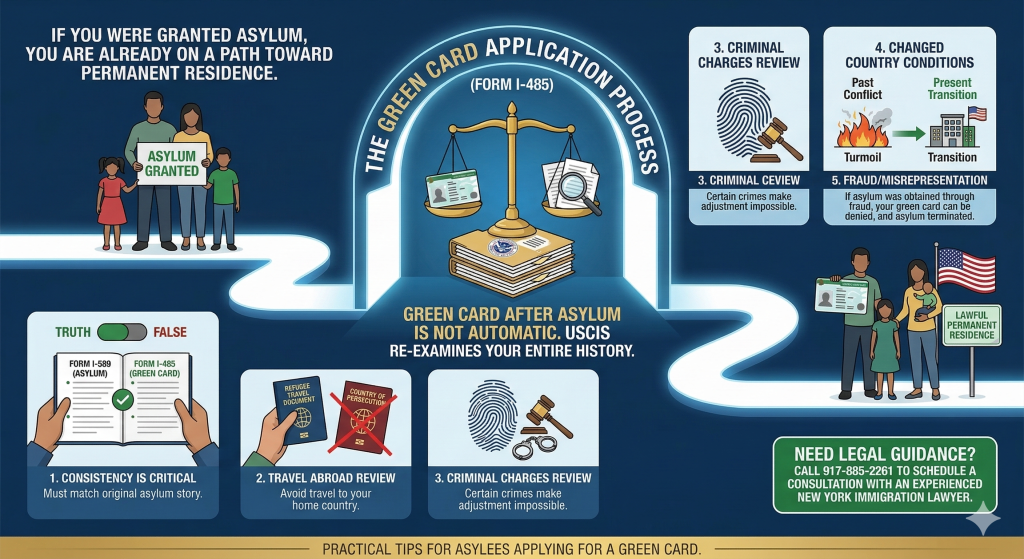 From Asylum to a Green Card: What You Must Know Before Filing Form I ...
